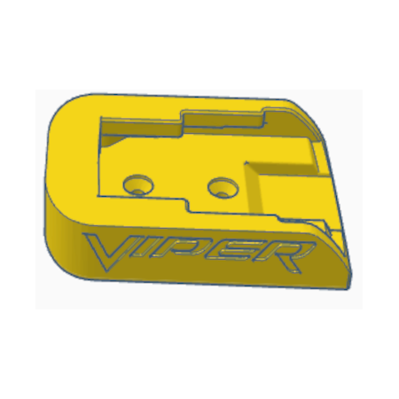 Carbon Fiber Viper Dewalt 60V Flex Battery Mount - Engages Battery Clip ...